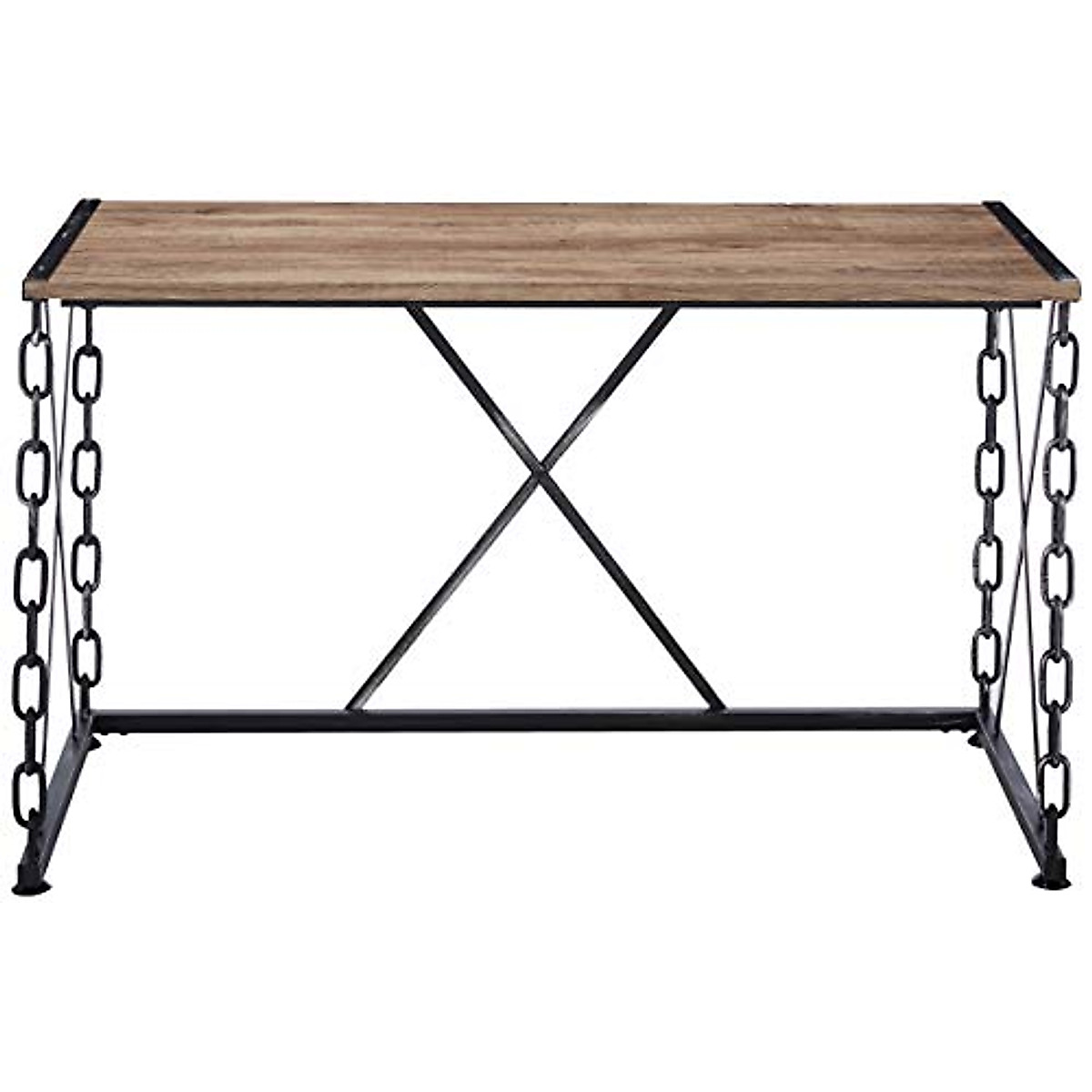 ACME Jodie Desk - 92248 - Rustic Oak & Antique Black