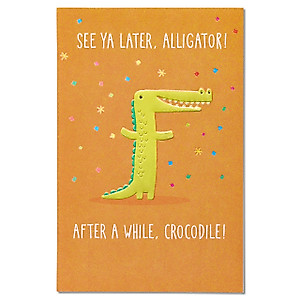 American Greetings Goodbye Card (See Ya Later Alligator)