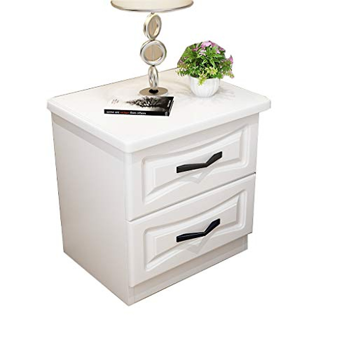 SJYDQ Nightstand with 2 Drawers,Bedside Furniture Table Dresser for Home, Bedroom Accessories, Office, College Dorm