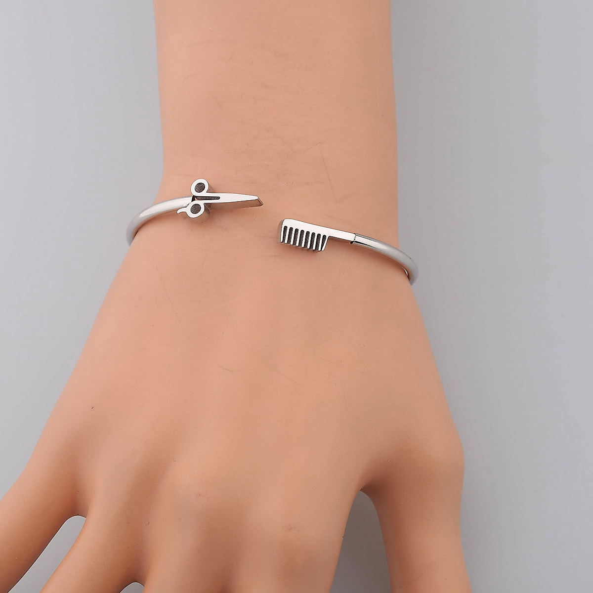 Hairdresser Bracelet Barber Bracelet Beautician Bracelet Hair Stylist Scissor and Comb Bracelet Hair Salon Stylist Gifts
