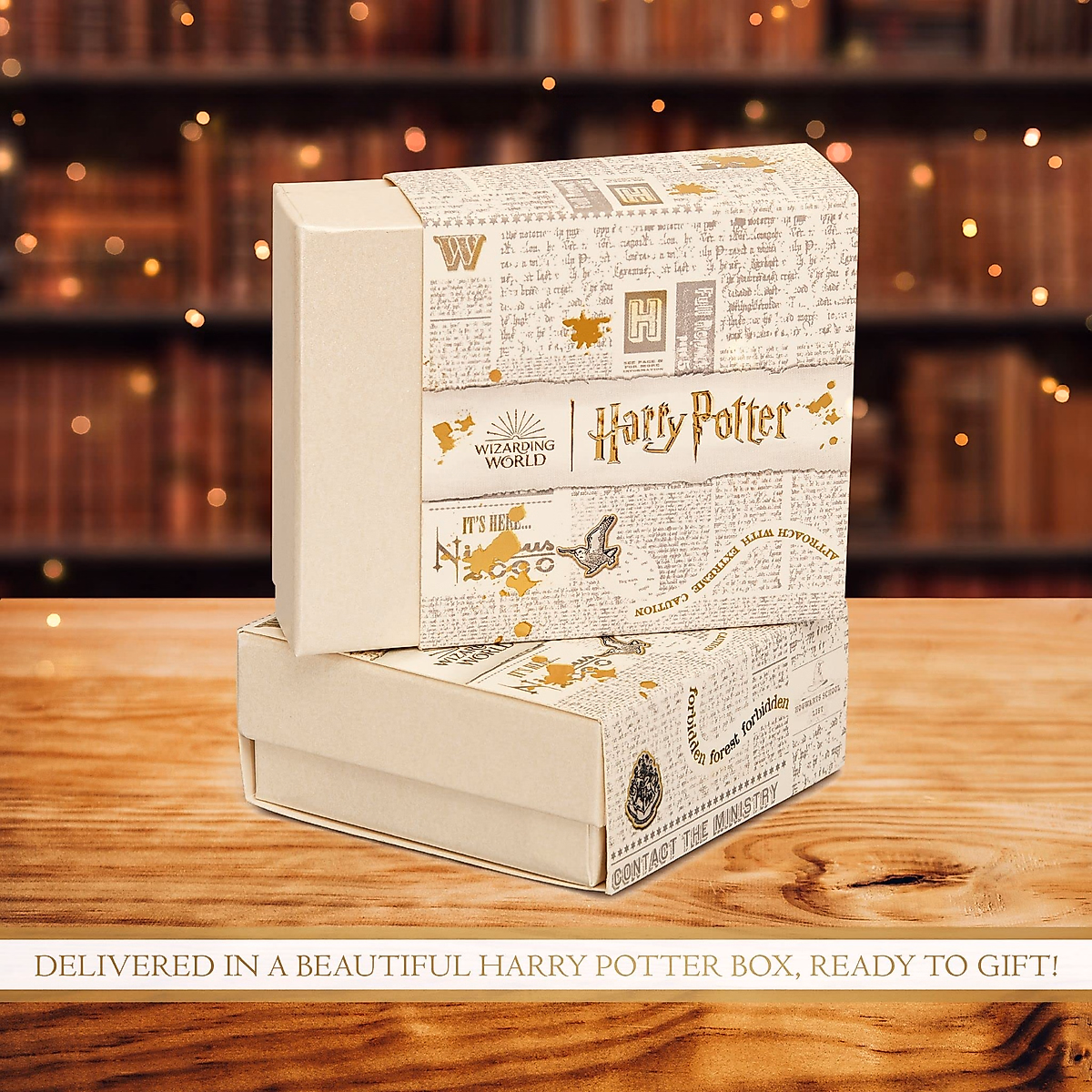 Harry Potter Womens Deathly Hallows Ring - Harry Potter Rings Size 8 18KT Yellow Flash Plated Brass - Harry Potter Jewelry (8)