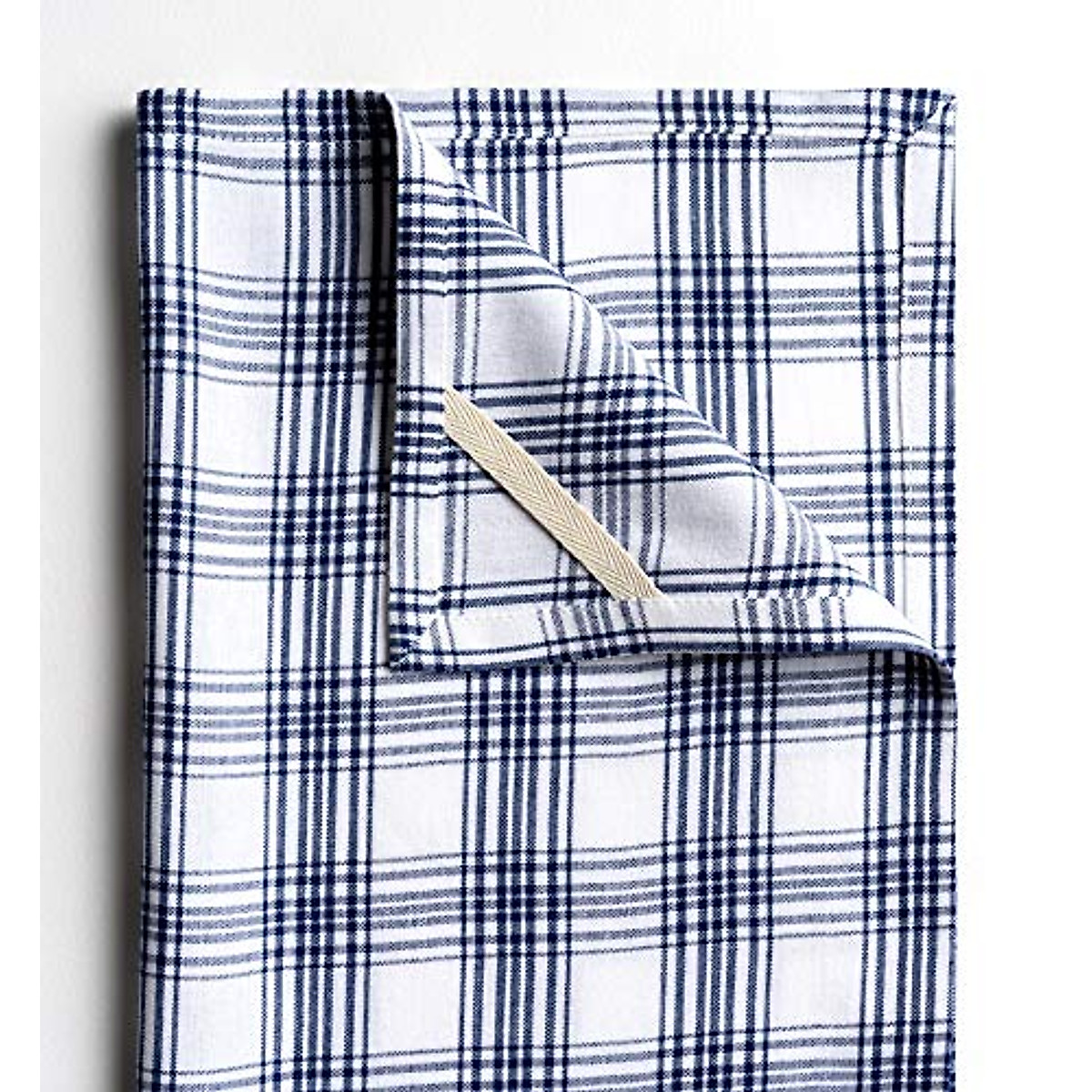 Calicot Dish Cloth 100% Cotton 20 Inch x 27.5 Inch Quick Qrying Kitchen Towel Easter for Hotel Quality, Dining, Kitchen, Parties & Tea (Blue Checks)