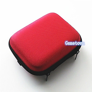 Gametown Protective Case Hard Case Carry Cover Bag Pouch for Nintendo Gameboy Advance SP GBA SP Console Red