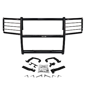 Go Rhino! 3324MB 3000 Series StepGuard - Center Grille Guard + Brush Guards, Black