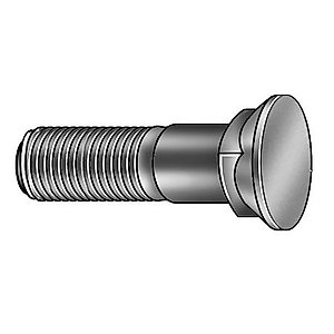 Plow Bolt, Plain, 7/8-9x3-1/2, Gr 8, PK5