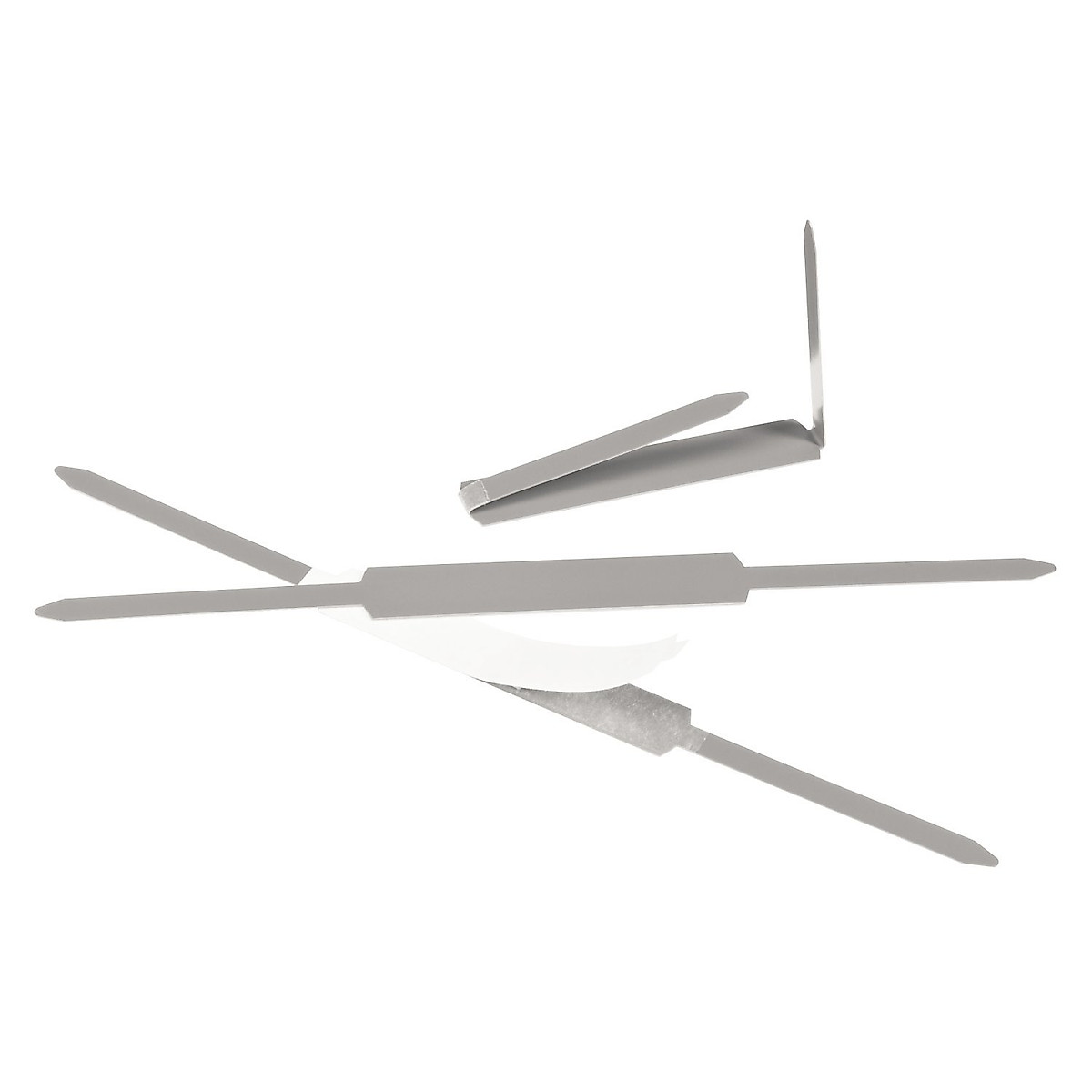 ACCO Self-Adhesive Fasteners, 2" Capacity, Economy, 100 Fasteners/Box (70020), Silver (A7070020)