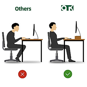 OTK Computer Desk 55" with Movable Monitor Shelf Riser, Sturdy Home Office Desk, Writing Desk, Gaming Desk with Headphone Hook, Computer Work Station, Work Table, Black