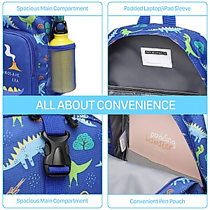 Bagseri Kids Clear Backpack Boys - 15 Inch Kids Backpacks for School Safe and Lightweight Spinal Protection Bookbag for Boys Clear Bookbag for Kids Aged 3 to 7, Black Dinosaur