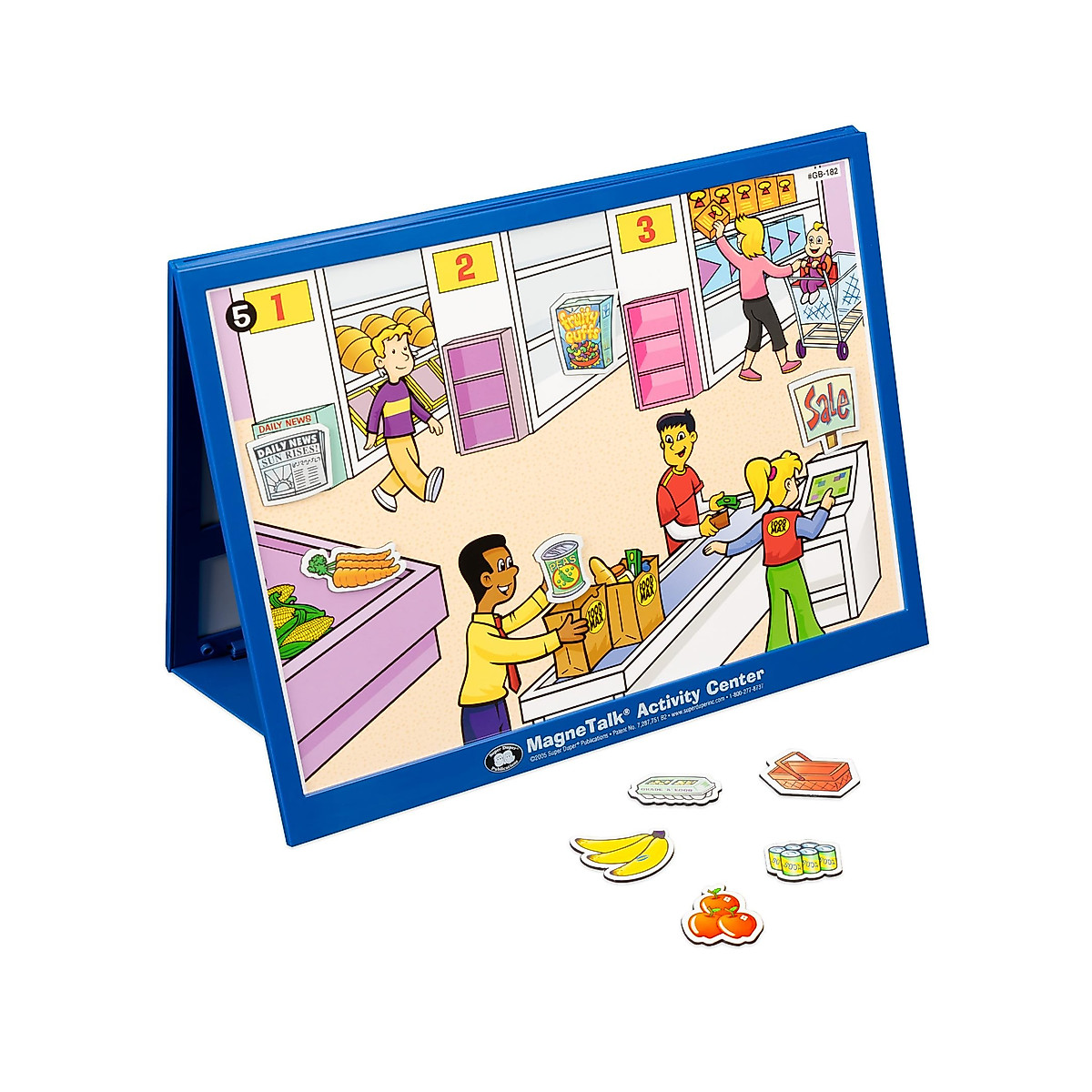 Super Duper Publications | Magnetic Adventure Stories Match-Up Barrier Game | Vocabulary, Basic Concepts, Following Directions, Reasoning, Listening, Categories, & Rhyming | Educational Resource