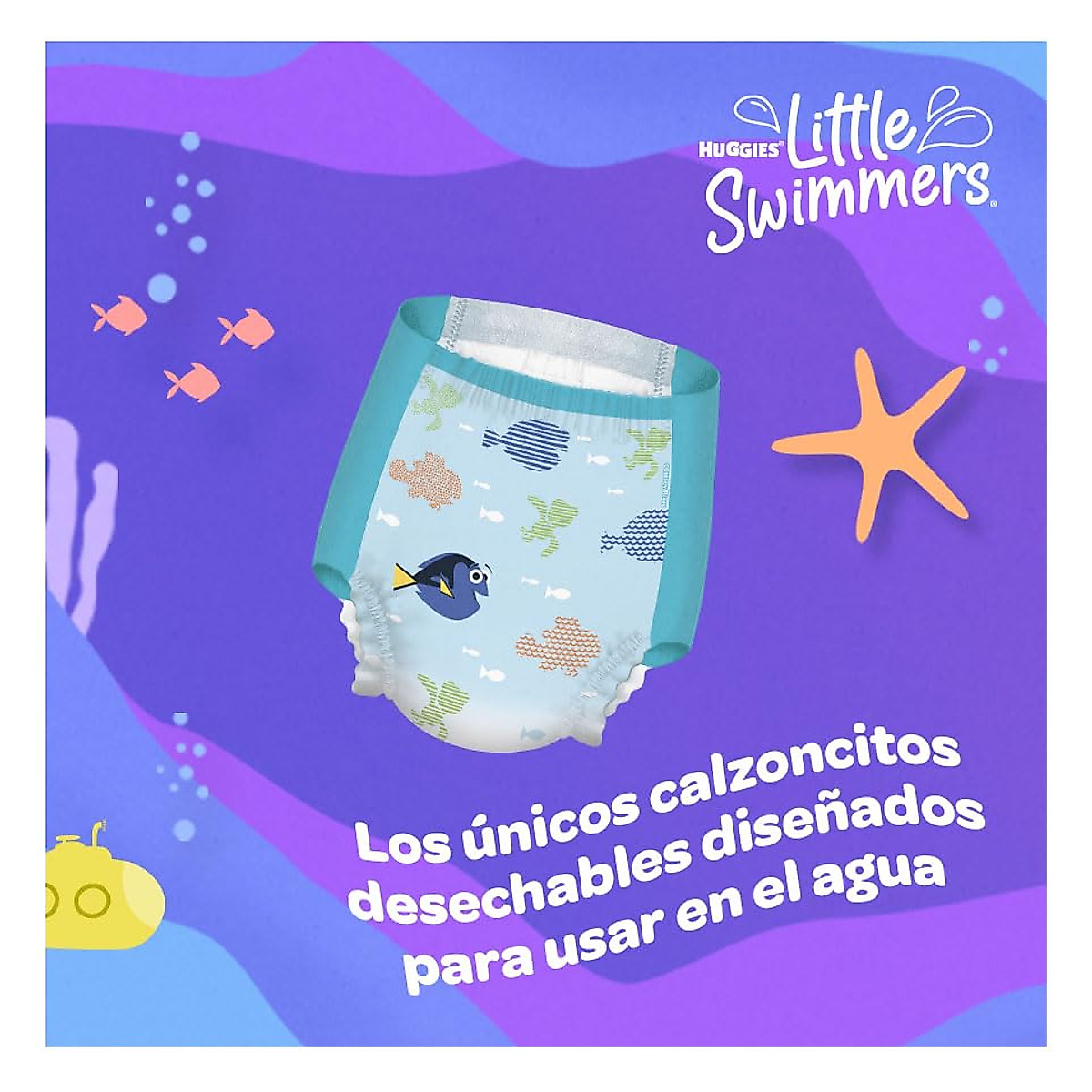 Huggies Little Swimmers Disposable Swim Diapers, Swimpants, Size 3 Small (16-26 lb.), 12 Ct. (Packaging May Vary)