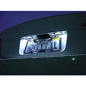 iJDMTOY OEM-Fit 3W Full LED License Plate Light Kit Compatible With BMW 1 2 3 4 5 Series X3 X4 X5 X6, Powered by 24-SMD Xenon White LED & CAN-bus Error Free