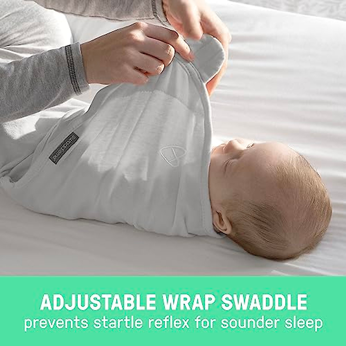 SwaddleMe by Ingenuity Original Swaddle - Preemie Size, Up to 7 Pounds, 1-Pack Baby Swaddle Blanket Wrap