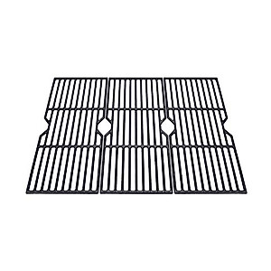 SHINESTAR 16 7/8 Inch Grill Grates Replacement for Thermos, Charbroil 463436215, 463432215, 461442114, 463420508, 463436214, Master Chef, Backyard Gas Grill Parts, Heavy Duty Cast-Iron, 3-Pack