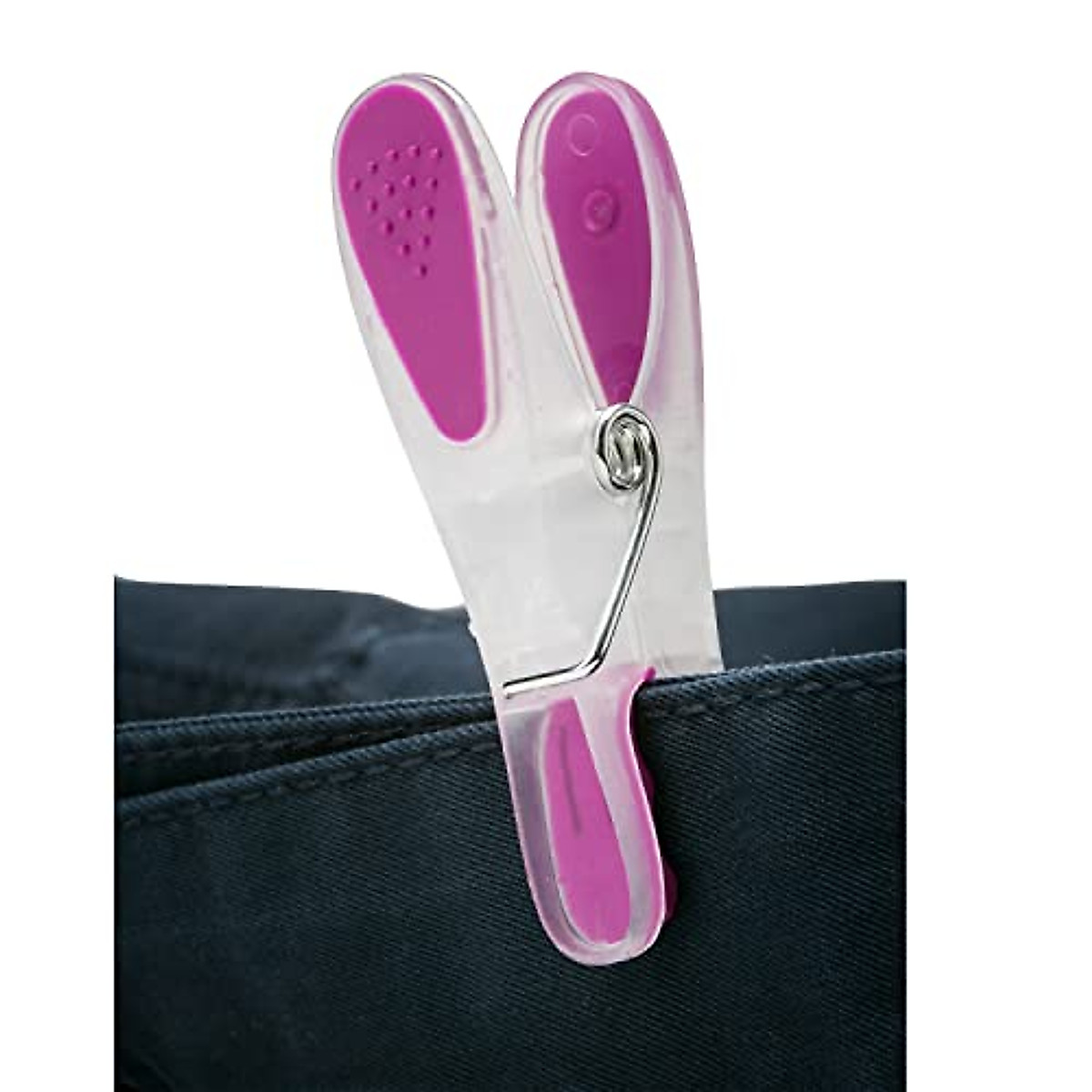 Woolite Soft Grip Clothespins | Lightweight | Super Strong | Ergonomic Design | Rust Resistant | Laundry Accessories | Assorted