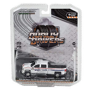 Greenlight 46090-C Dually Drivers Series 9 - 2018 Chevy Silverado 3500 Dually - Durham Regional Police, Durham, Ontario, Canada 1:64 Scale