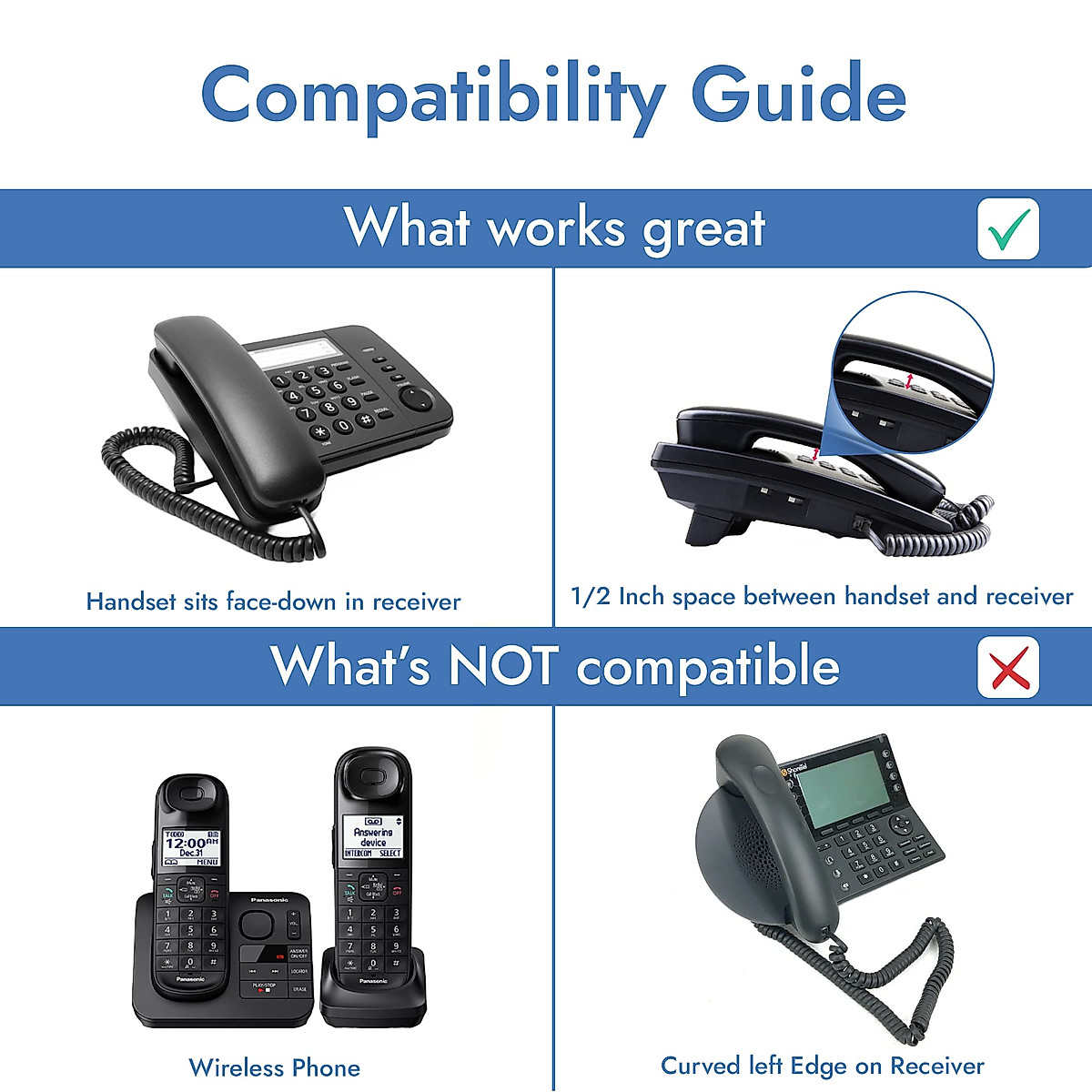 Handset Lifter for Leitner Wireless Headsets – Works with All Leitner Wireless Headsets