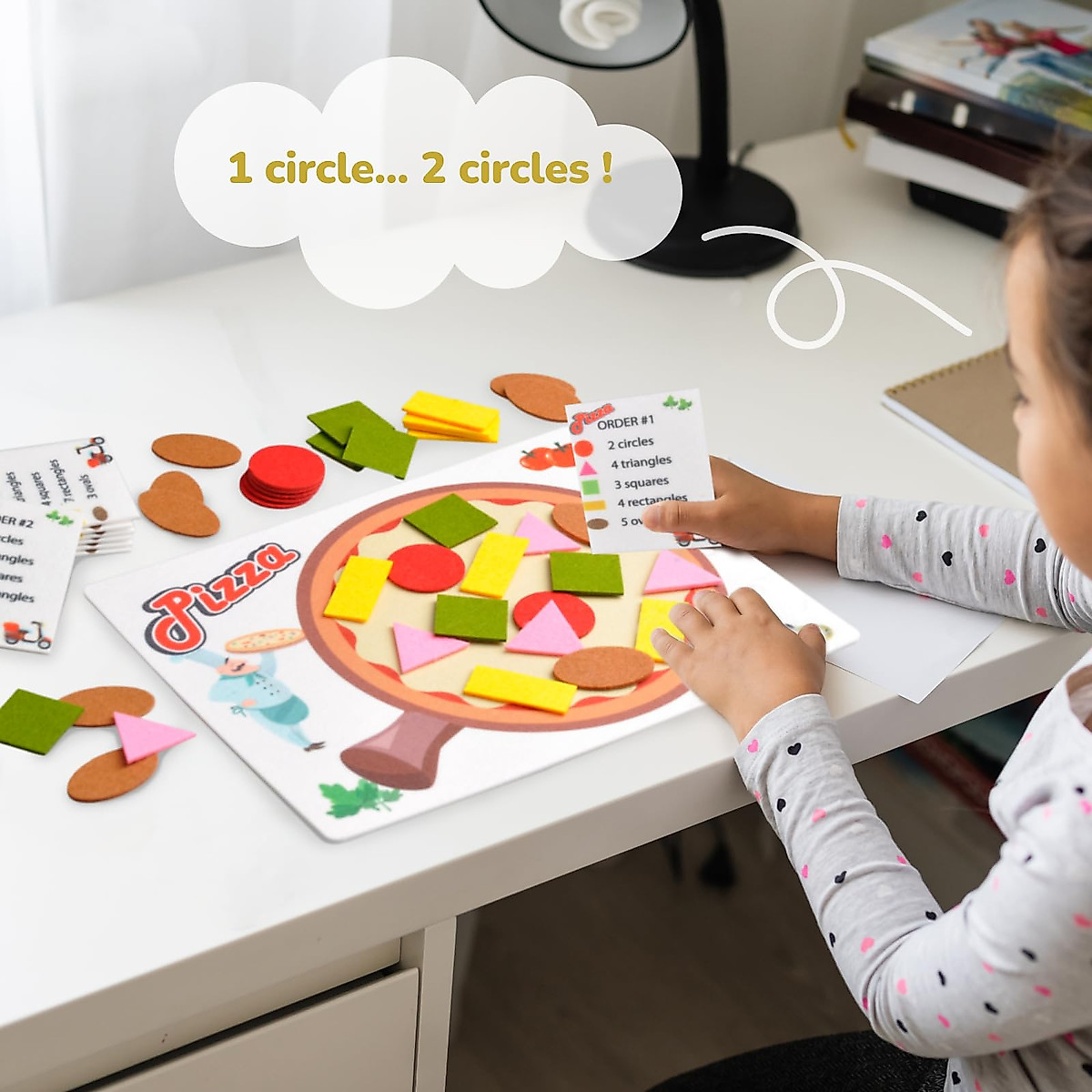 CHEFAN Pizza Counting Toddler Toys, Toddler Number Learning Toys, Preschool Math Games, Manipulatives for Preschool