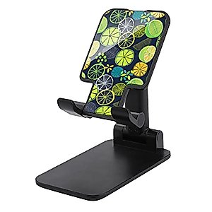 Summer Lemon Watermelon Foldable Desktop Cell Phone Holder Portable Adjustable Stand for Travel Desk Accessories