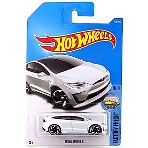 Hot Wheels 2017 Factory Fresh Tesla Model X 97/365, White