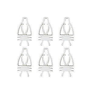 Meprotal 6pcs Bird Cage Food Holder Parrot Fruit Vegtable Clips Pet Feeder Clip Accessory for Budgie Parakeet Cockatoo Macaw Cockatiel Conure