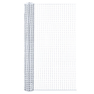 BOEN Garden Fence Temporary Barrier Outdoor Fence for Dog, Rabbit or Deer, Garden Netting Plastic Mesh Plant Protection (40" x 25', White)