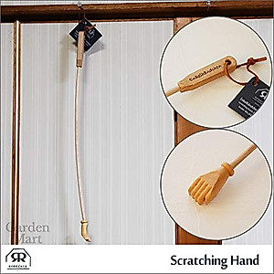 Redecker Oiled Beechwood Scratching Hand, 20-1/8-Inches