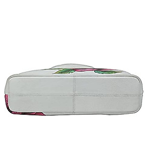 Anna by Anuschka Leather Small Satchel, Peony-Ivory