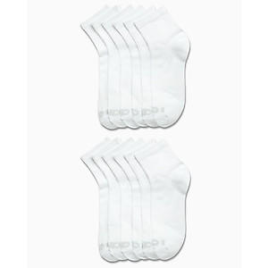 AND1 Men's Socks - PROPLATINUM Lightweight Quarter Cut Socks (12 Pack), Size 6-12.5, White