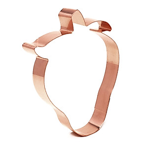 Large 5 X 4 Inch Strawberry Fruit Copper Cookie Cutter
