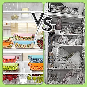 ZRRHOO 10 Pack Orange Food Storage Container Set, Glass Meal Prep Containers with Lids (Built in Vent), Airtight Bento Boxes for Microwave, Oven, Freezer and Dishwasher, BPA Free & Leak Proof