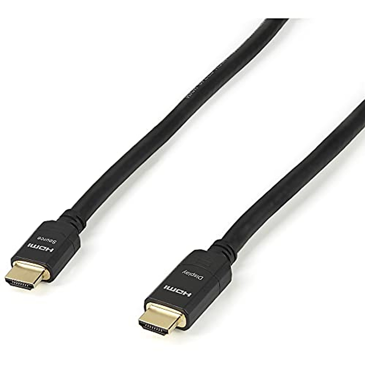 StarTech.com 65 ft (20m) High Speed HDMI Cable – Male to Male - Active - 28AWG - CL2 Rated In-wall Installation - Ultra HD 4K x 2K - Active HDMI Cable (HDMM20MA) Black