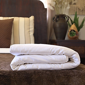 Silk Bedding Direct. Premium Pure Mulberry Silk-Filled Mattress Topper. Queen, 80" x 60". for Health, Hygiene and Beauty.