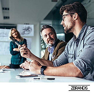 ZBRANDS // Platinum Roller Pens, Pack of 12, 0.5mm Micro Point Rollerball (Blue)