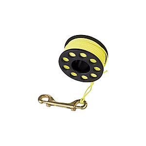 IST 100 Feet Finger Reel/Dive Line Spool with Clip, Safety Equipment/Gear for Scuba, Cave & Wreck Diving