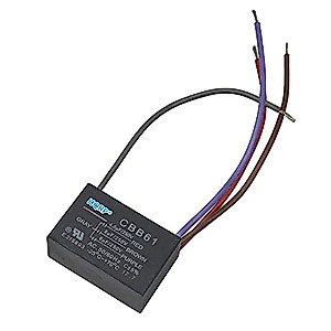HQRP Capacitor Compatible with Hampton Bay Ceiling Fan 4.5uf+5uf+6uf 4-Wire CBB61