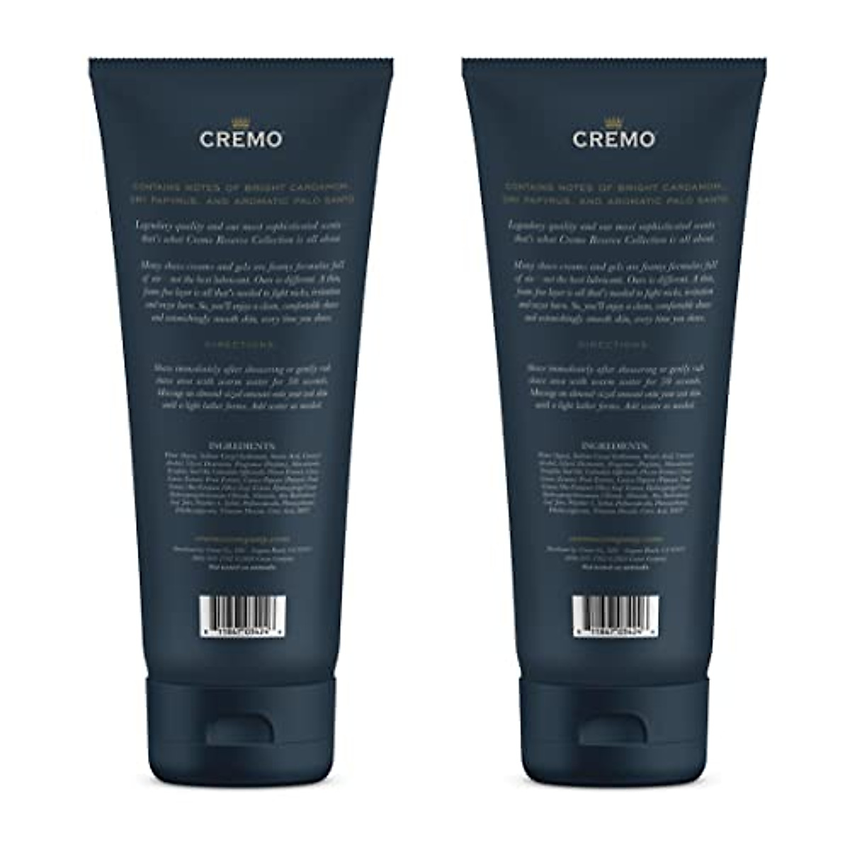 Cremo Barber Grade Palo Santo (Reserve Collection) Shave Cream, Astonishingly Superior Ultra-Slick Shaving Cream Fights Nicks, Cuts and Razor Burn, 6 Fl Oz (2 Pack)