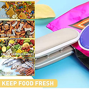 2Pack Mini Bag Sealer Heat Seal Battery Operated with Cutter 2 in 1 Chip Sealer Tool Handheld Heat Sealers Portable Vacuum For Plastic Bags Food Storage