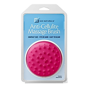 Cellulite Massager Brush | Anti Cellulite Silicone Body Scrubber - Skin Smoothing Tighten Tone Exfoliate & Firm Skin Use on Scalp Skin & Muscles | Handheld Body Scrub by M3 Naturals
