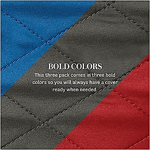 Clean Cart Secure Shopping Cart Handle Cover, Classic Colors, 3-Pack