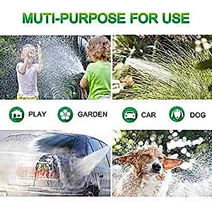 Boersite 0.8ft Garden Hose Extension Flexible Hose Adapter Short Connector Hose with Integrated Spiral Tube for Hose Reel/RV/Dehumidifier (1)