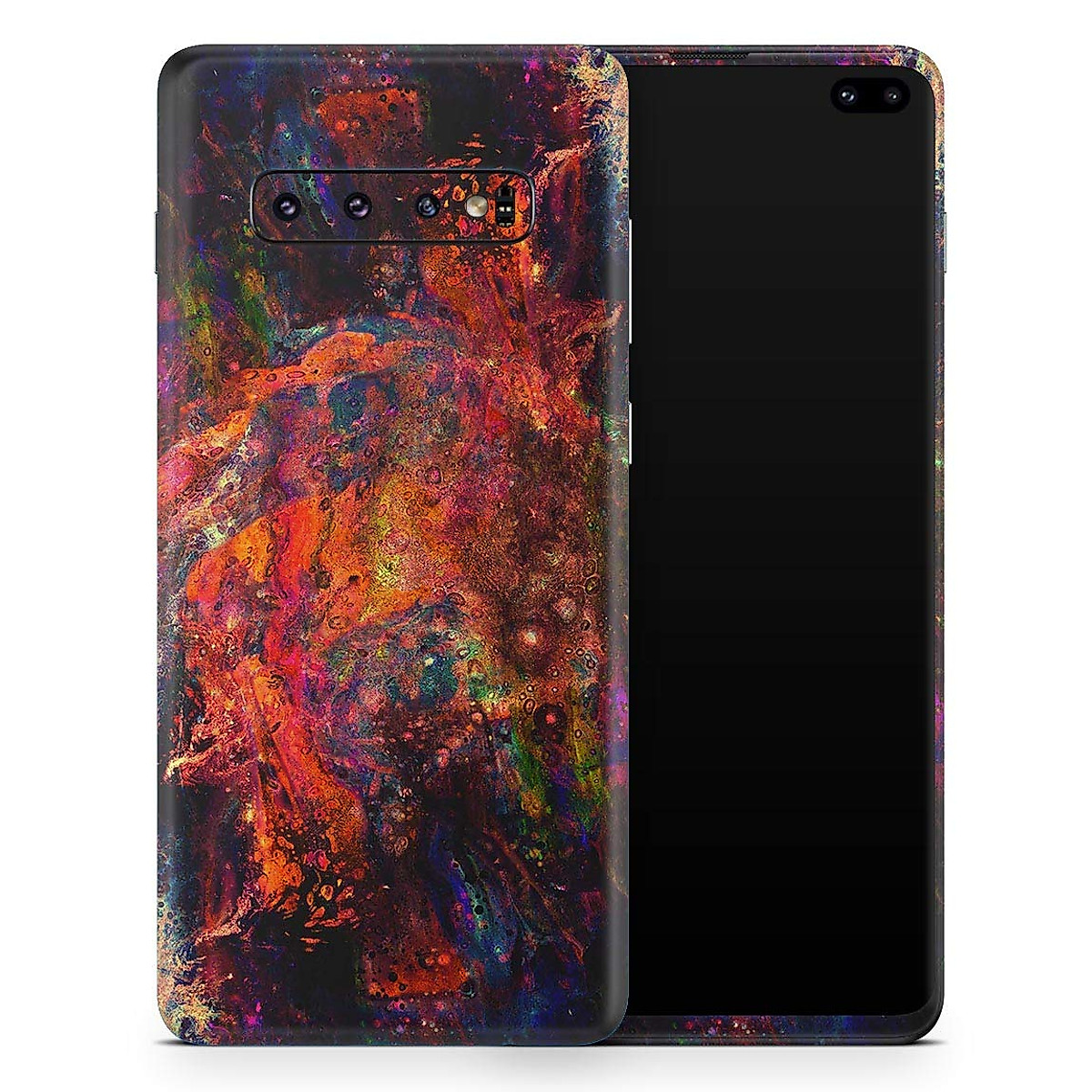 DesignSkinz Liquid Abstract Paint Remix V65 Protective Vinyl Decal Wrap Skin Cover Compatible with The Samsung Galaxy S20 (Screen Trim & Back Glass Skin)