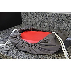 Grand Fusion 2 In 1 Casserole Carrier And Dish Towel For Kitchen, Machine Washable Kitchen Towels, Can Be Converted To Casserole Carrier For Hot Or Cold Food, Gray, Pack Of 1