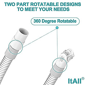 2PCS ItAll Hose Supplies Compatible with N20, Replacement Short Tube Assembly Compatible with N20, Package Included 2PCS Short Tube,2PCS Elbow & 2PCS Swivel
