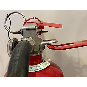 4 Pack Universal Fire Extinguisher Bracket, Fire Extinguisher Mounts & Brackets for 5 to 13 lbs, Universal for All Extinguishers with Valve Body Slots, Holder for Dry Chemical and Water Extinguishers.