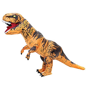 YOOVL Inflatable Dinosaur Costume Adult, Dinosaur Inflatable Costume for Adult, Blow Up Dinosaur Costume for Halloween Cosplay Party Christmas