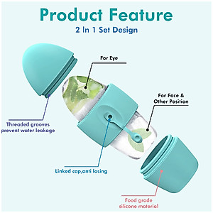 Ice Roller for Face and Eye,Facial Skin Care Tool Face Roller Massager - Reduce Puffiness Migraine Pain Relief and Minor Injury