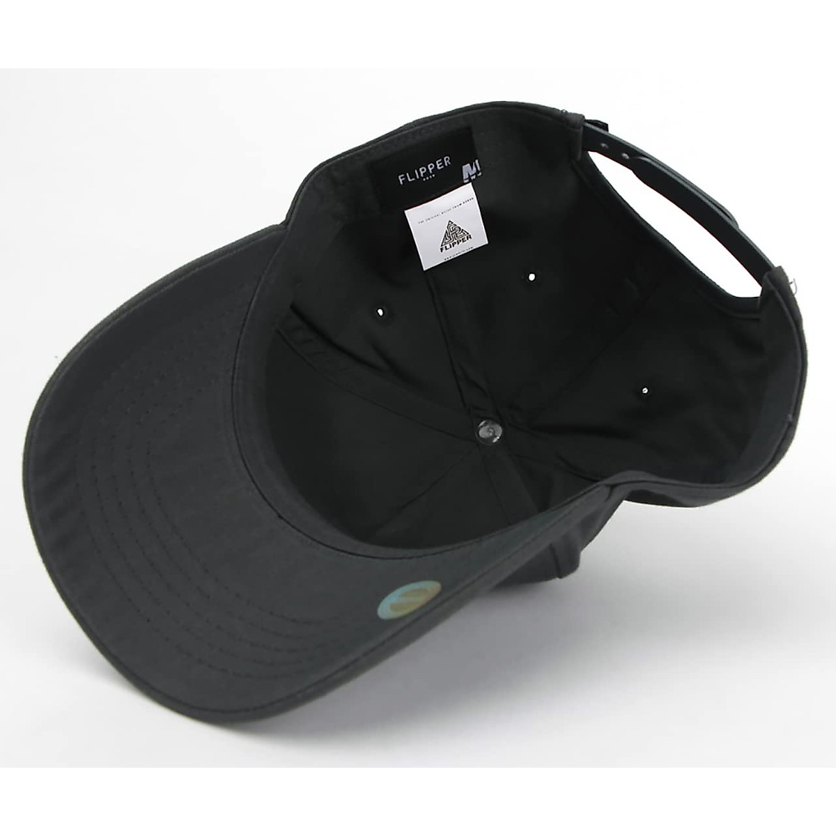 Flipper NY NYC New York City Statue of Liberty Logo Structured Cotton Ballcap Baseball Cap Adjustable Snapback Hat (Small ~ Medium, Charcoal)