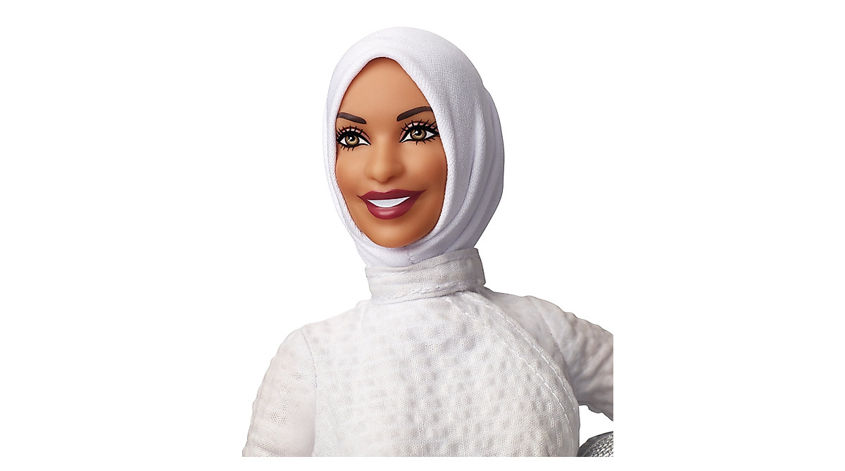 Barbie Ibtihaj Muhammad Doll with Fencing Uniform & Hijab
