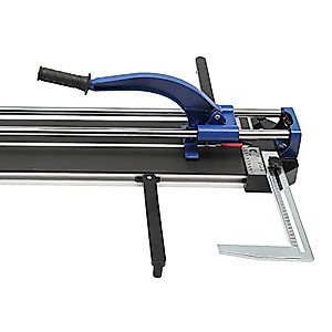 Tile Cutter 31 Inch Manual Tile Cutter with Tungsten Alloy Wheels, Ceramic Floor Tile Tile Cutting Tool, Infrared Positioning Guided Accuracy, Adjustable Measuring Ruler