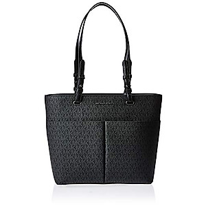 Michael Michael Kors Bedford Medium Top Zip Pocket Tote Black One Size